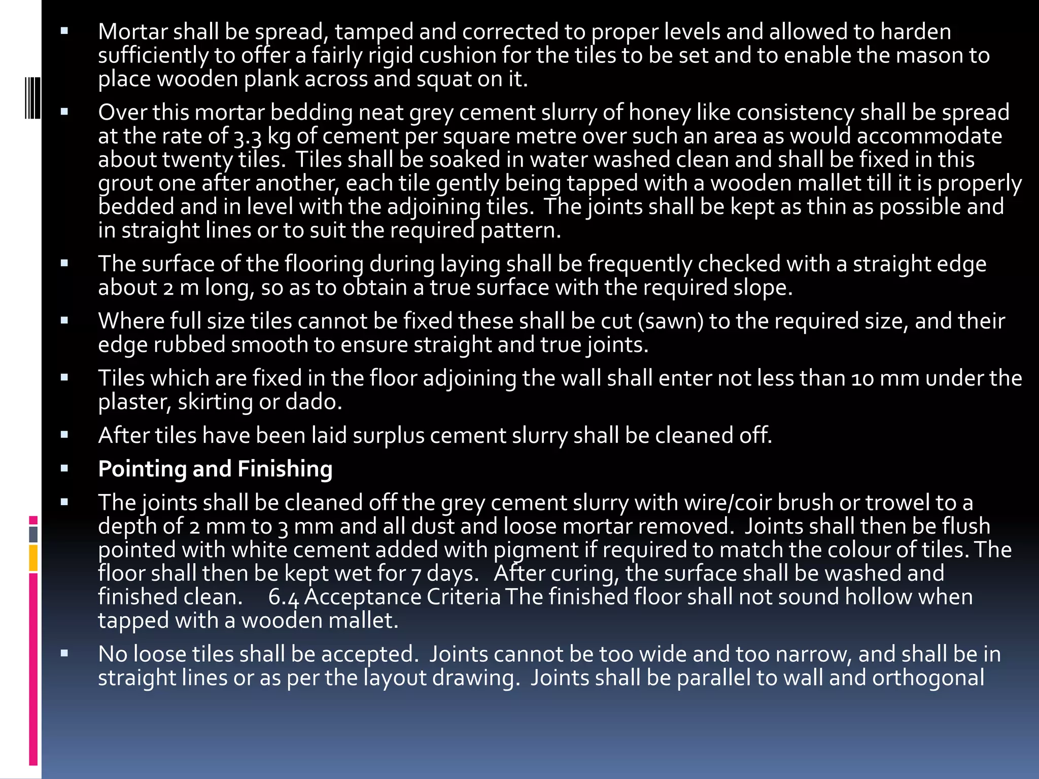 Types of floor finishes | PPTX