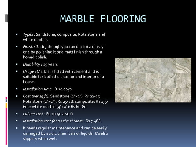 Types of floor finishes | PPTX