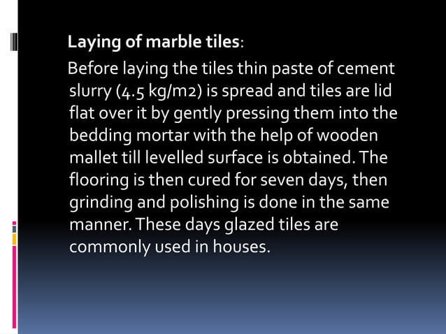 Types of floor finishes | PPTX