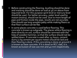 Types of floor finishes | PPTX