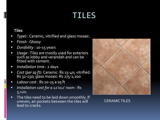 Types of floor finishes | PPTX