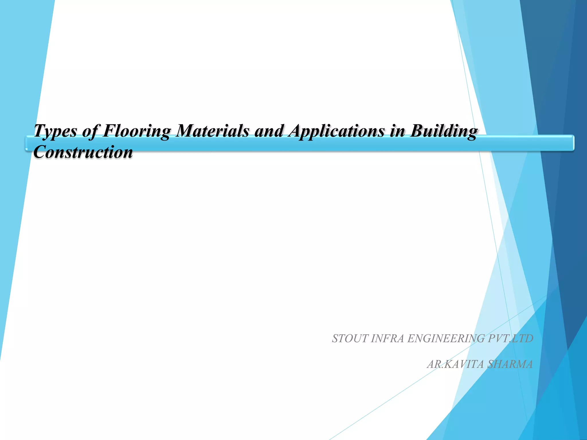 Types of flooring | PPTX