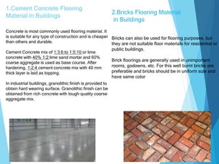 Types of flooring | PPTX