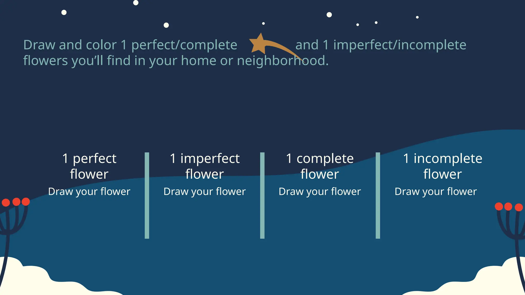 Flowers grow in a variety of shapes, sizes and scents. | PPTX