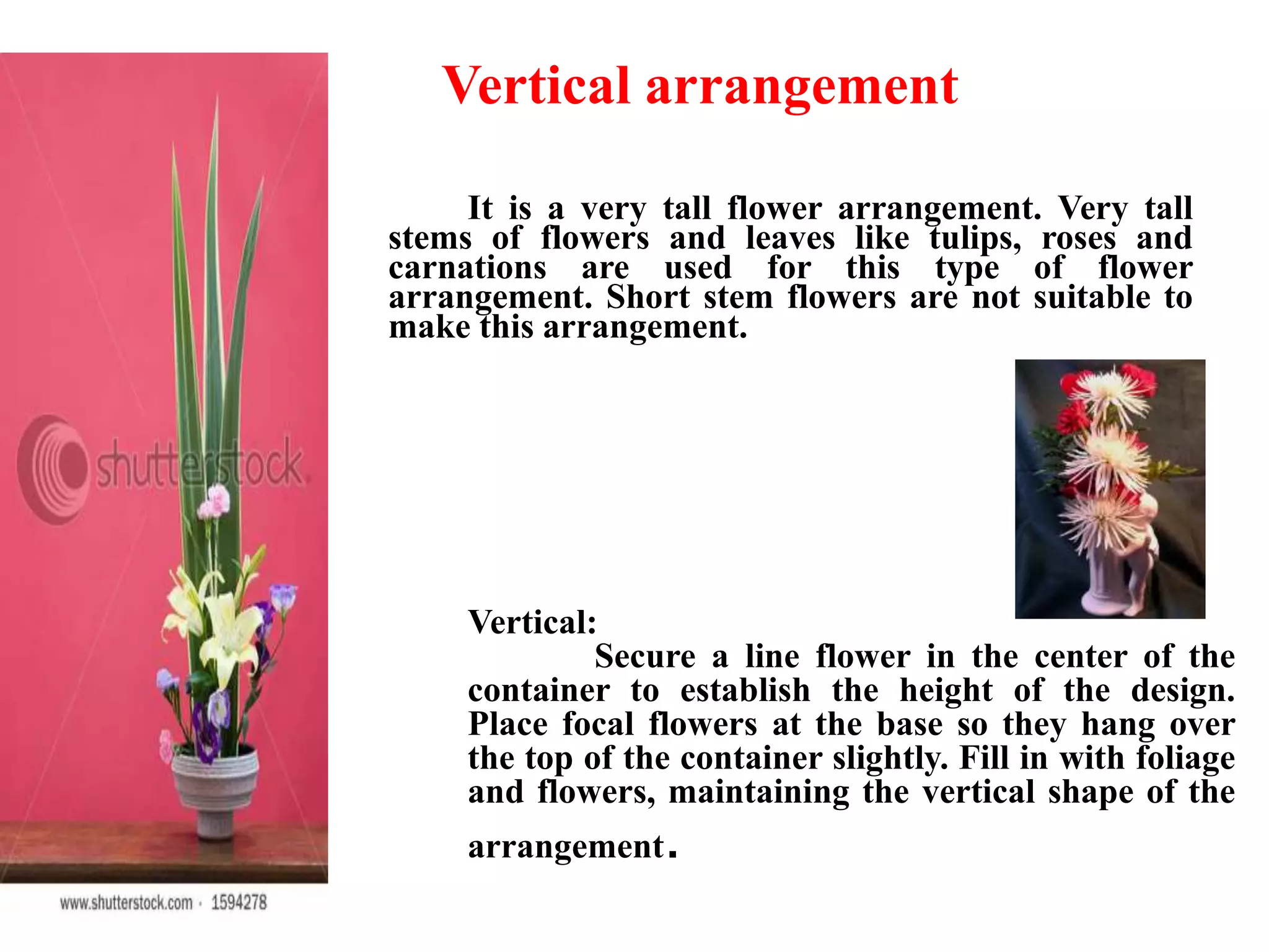 Types of flower arrangement | PPTX