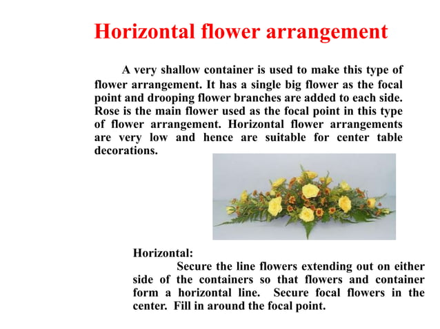 Types of flower arrangement | PPTX