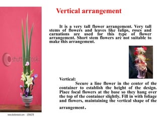 Types of flower arrangement | PPTX