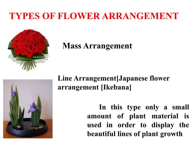 Types of flower arrangement | PPTX