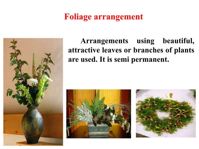 Types of flower arrangement | PPTX