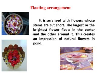Types of flower arrangement | PPTX