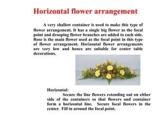 Types of flower arrangement | PPTX