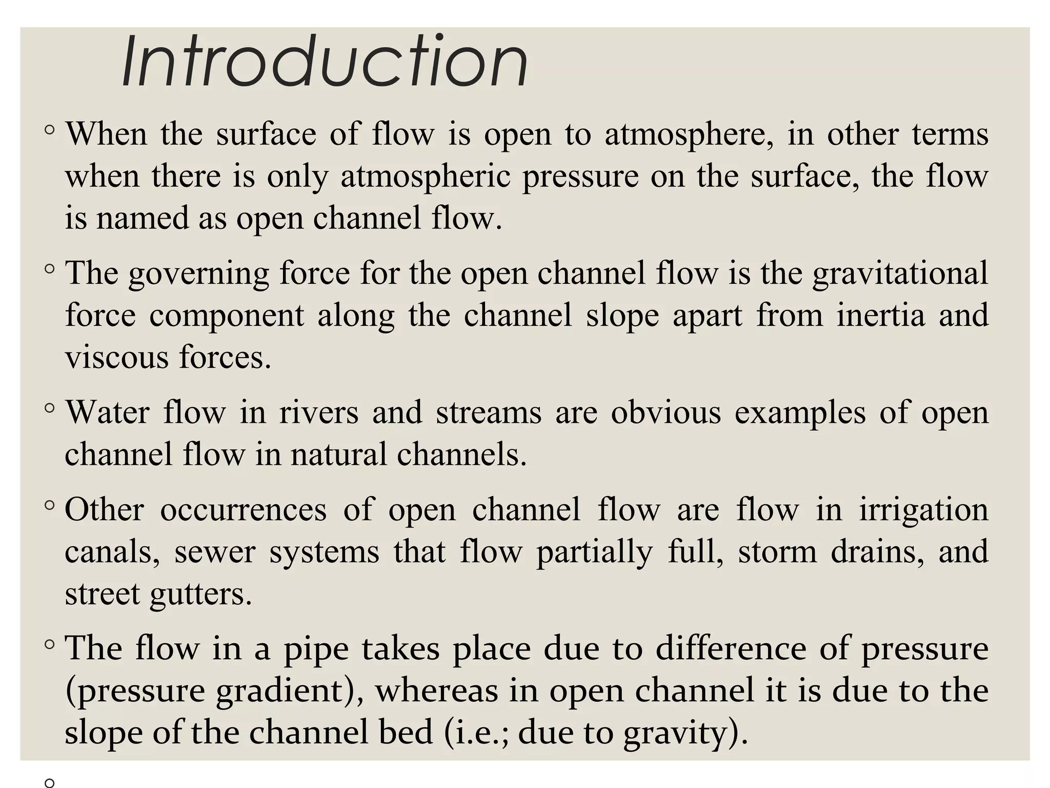 Types of flow in open channel | PPT
