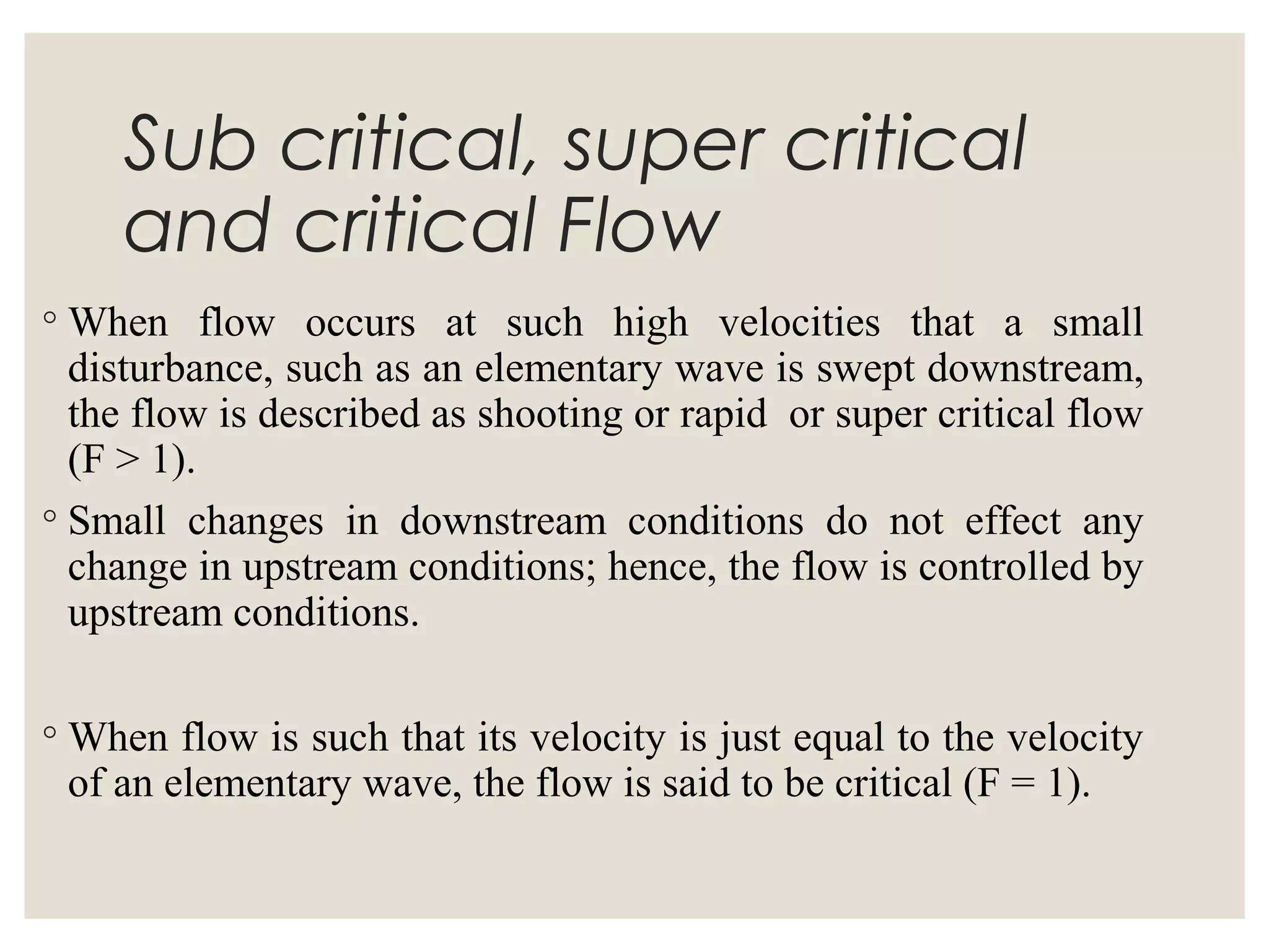 Types of flow in open channel | PPT