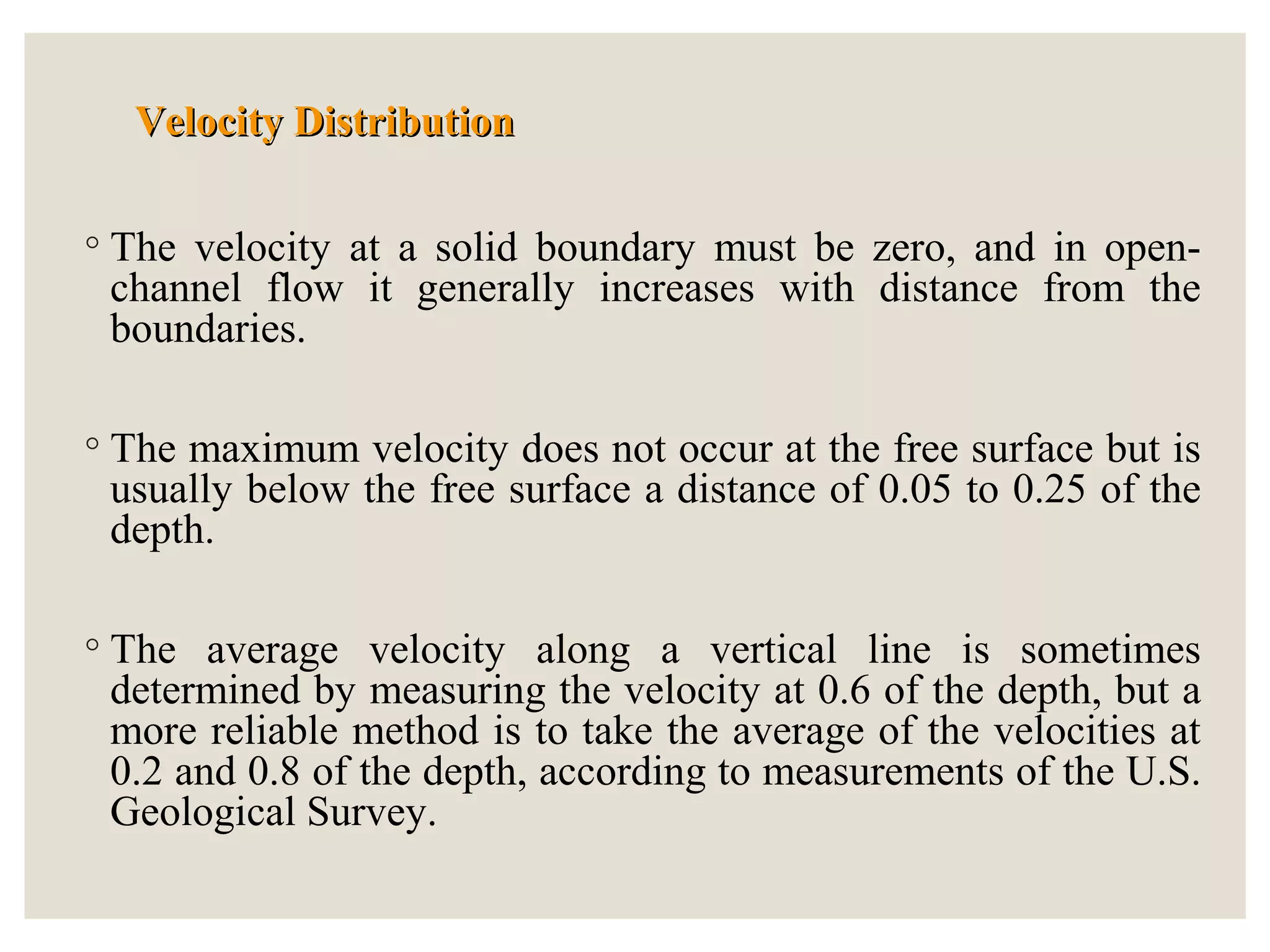 Types of flow in open channel | PPT