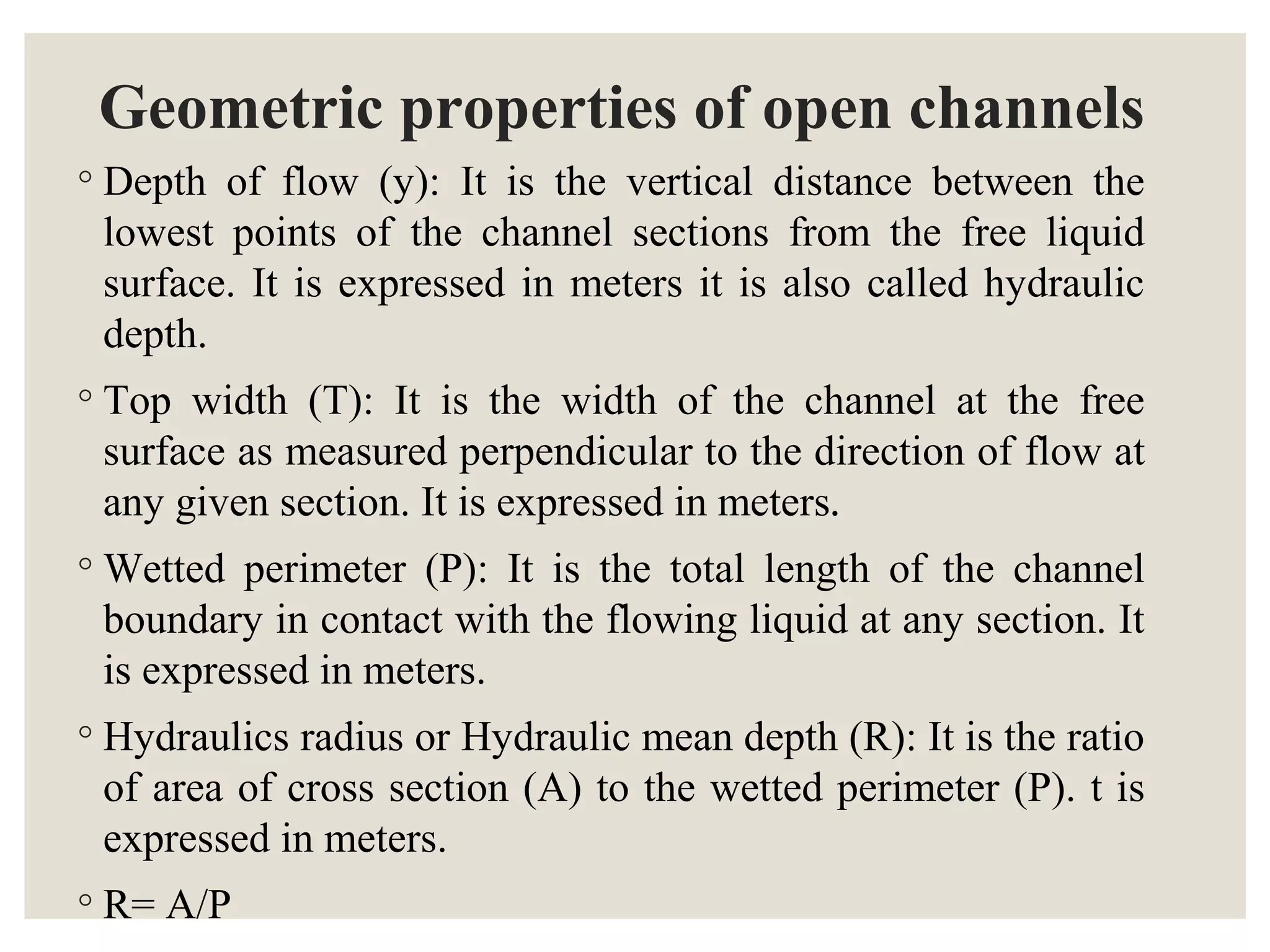 Types of flow in open channel | PPT