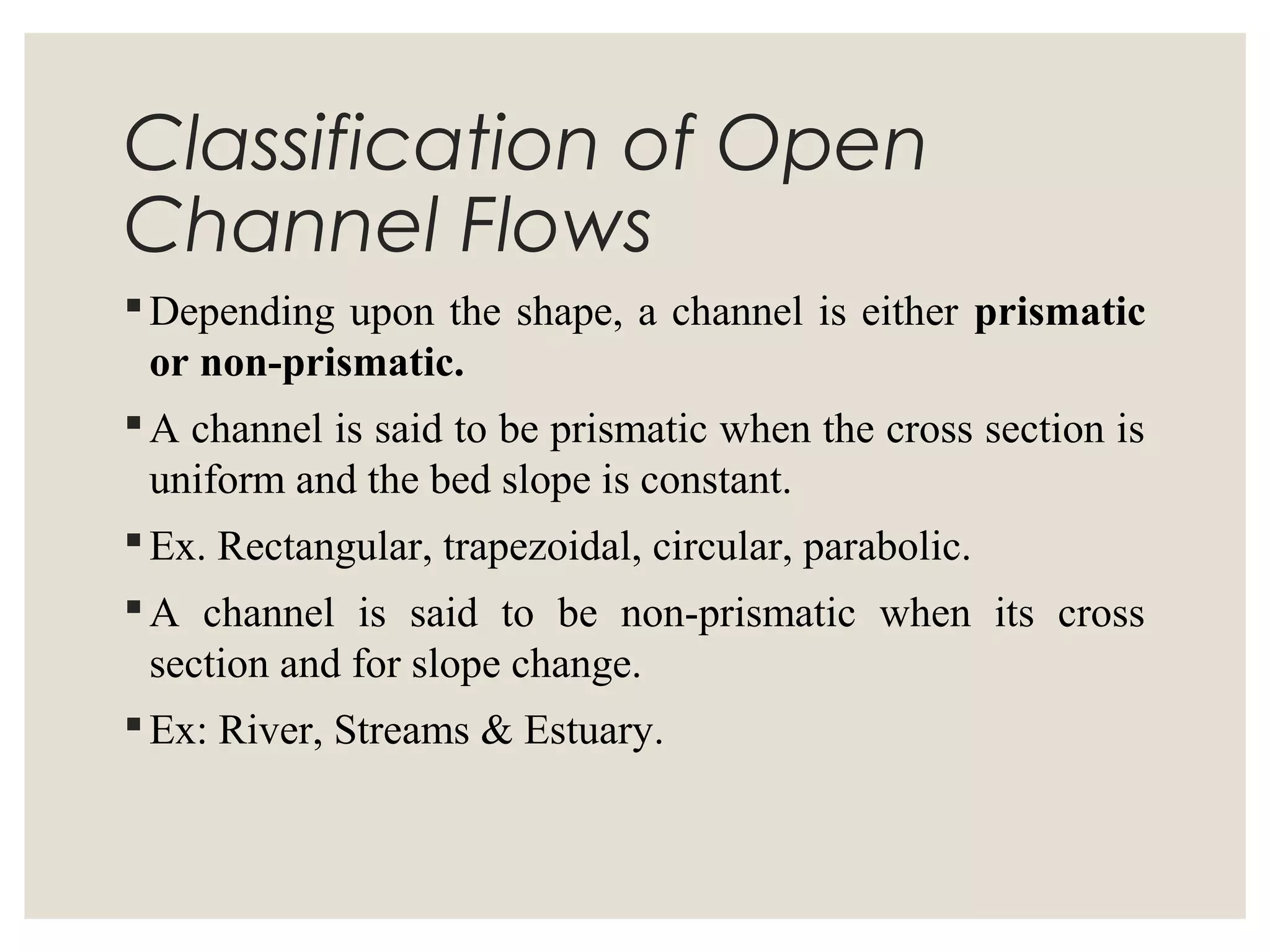 Types of flow in open channel | PPT