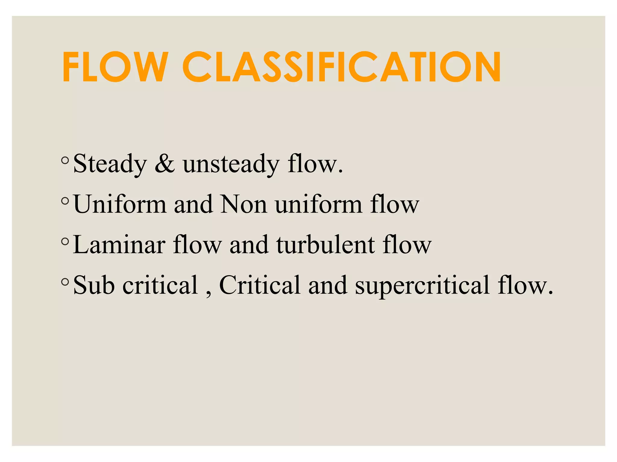 Types of flow in open channel | PPT