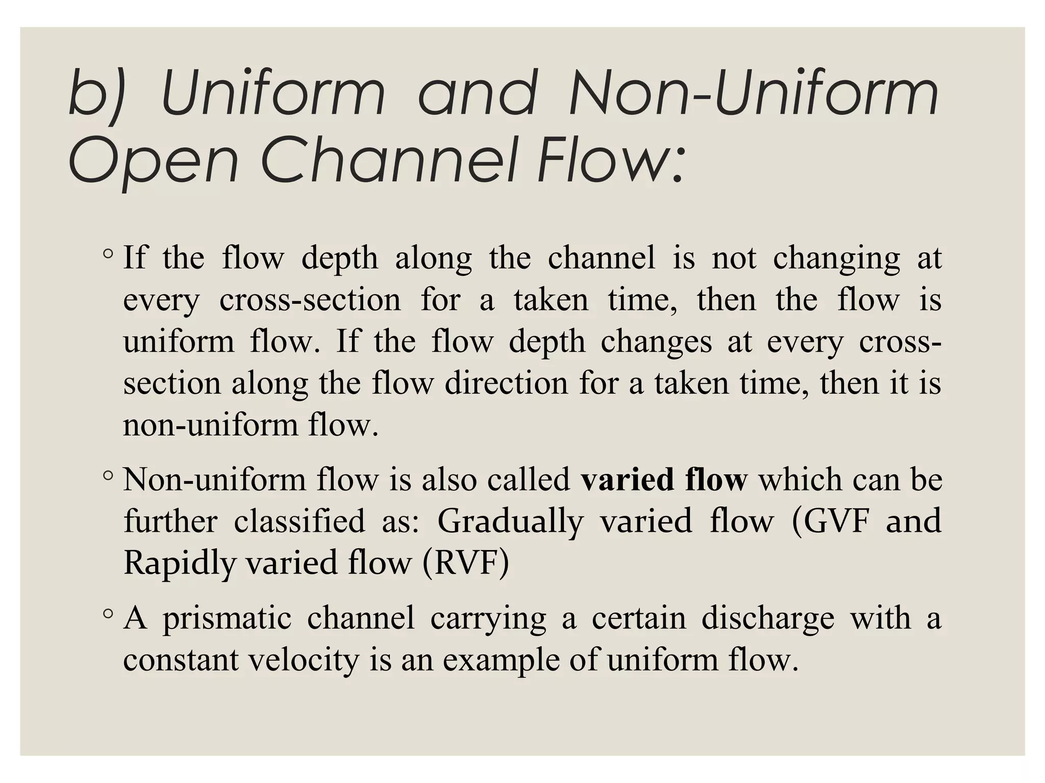 Types of flow in open channel | PPT
