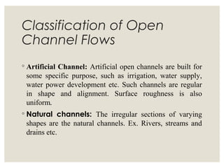 Types of flow in open channel | PPT