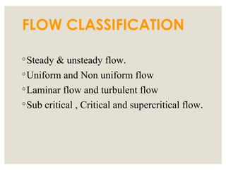 Types of flow in open channel | PPT