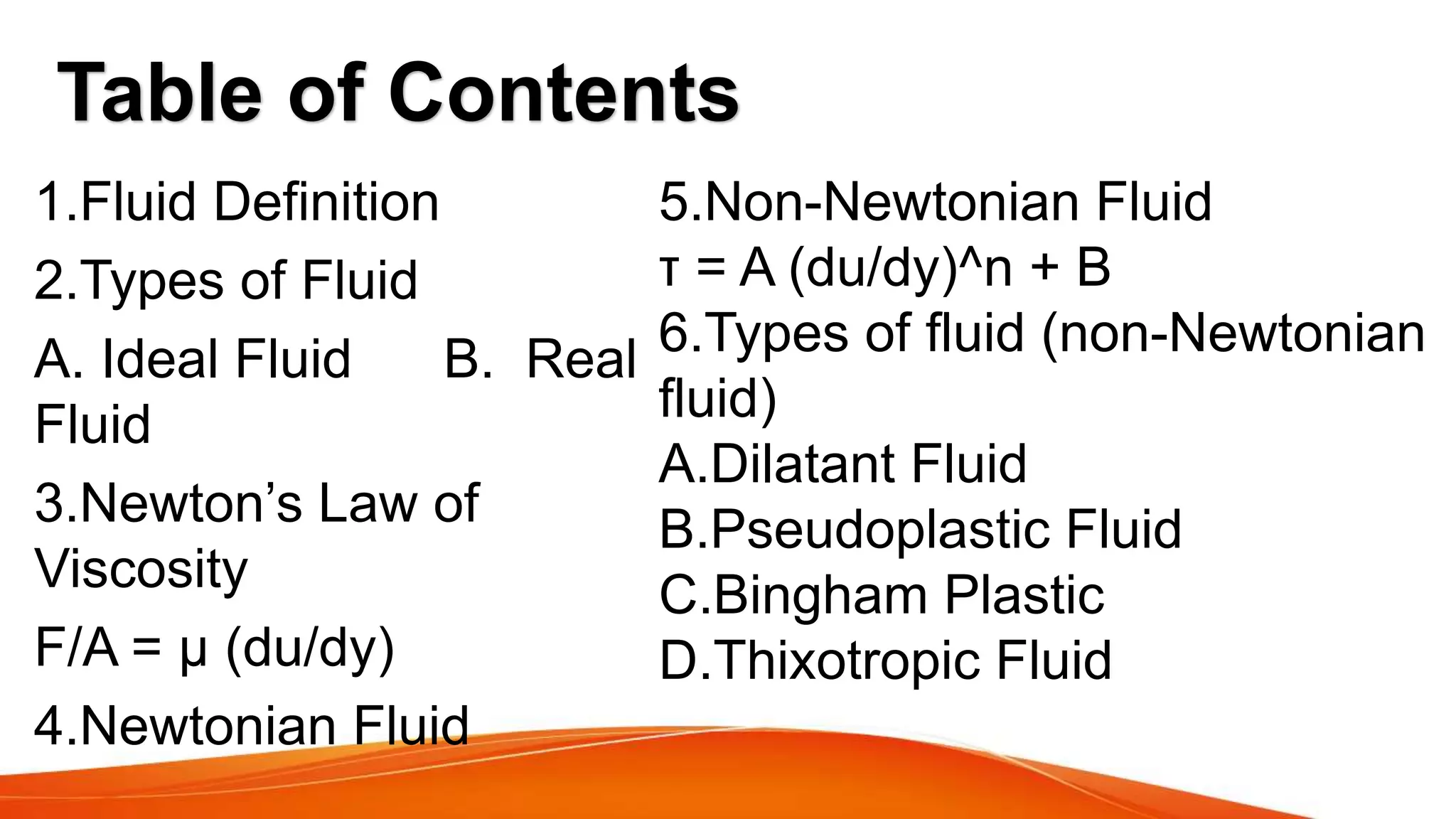 Types of fluid | PPTX