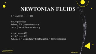 Types of Fluids - Newtonian and Non Newtonian Fluids in Continuous ...