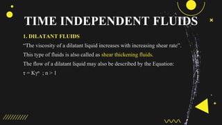 Types of Fluids - Newtonian and Non Newtonian Fluids in Continuous ...