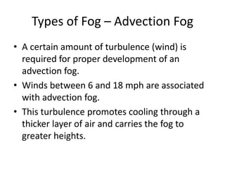 Types of fog | PPTX