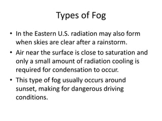 Types of fog | PPTX