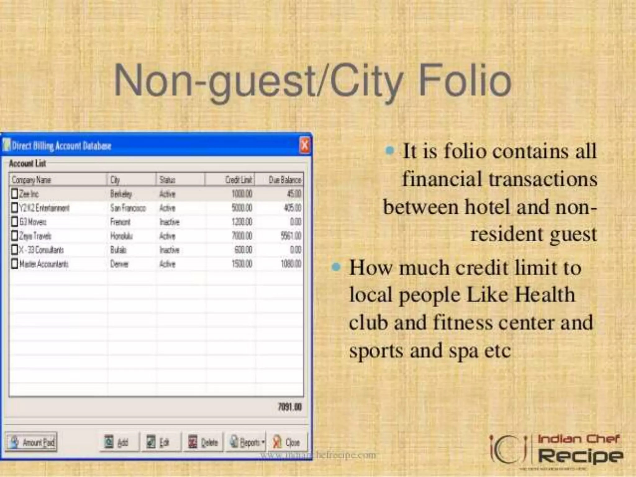 TYPES OF GUEST FOLIOS | PPTX