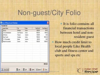 TYPES OF GUEST FOLIOS | PPTX