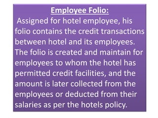 TYPES OF GUEST FOLIOS | PPTX