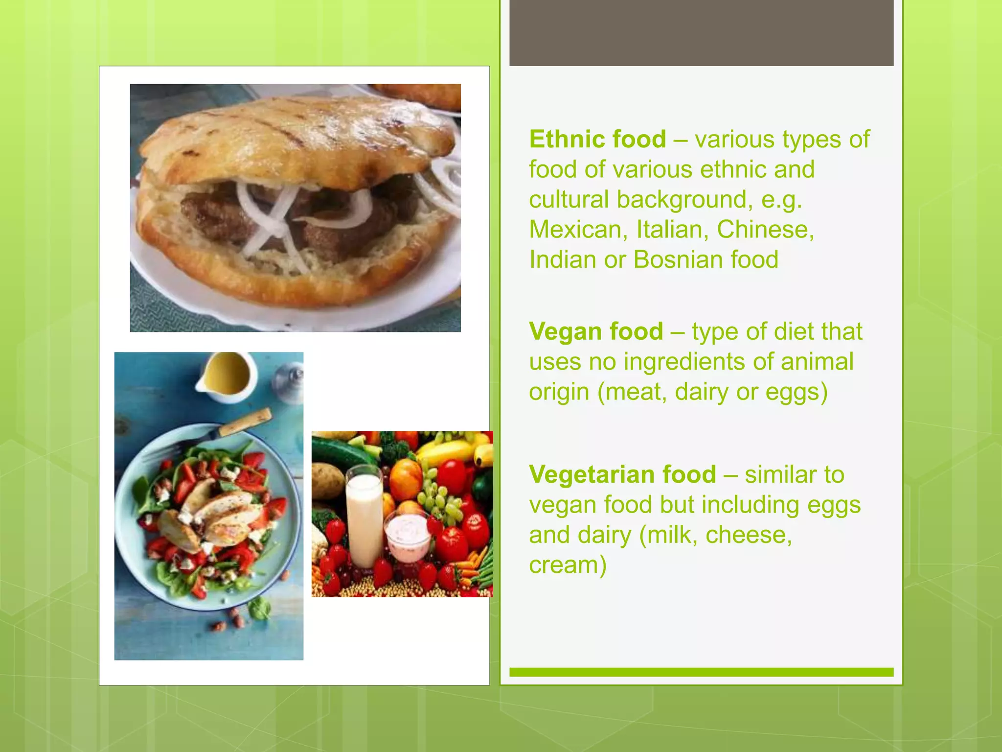 Types of food | PPTX