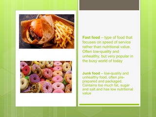 Types of food | PPTX