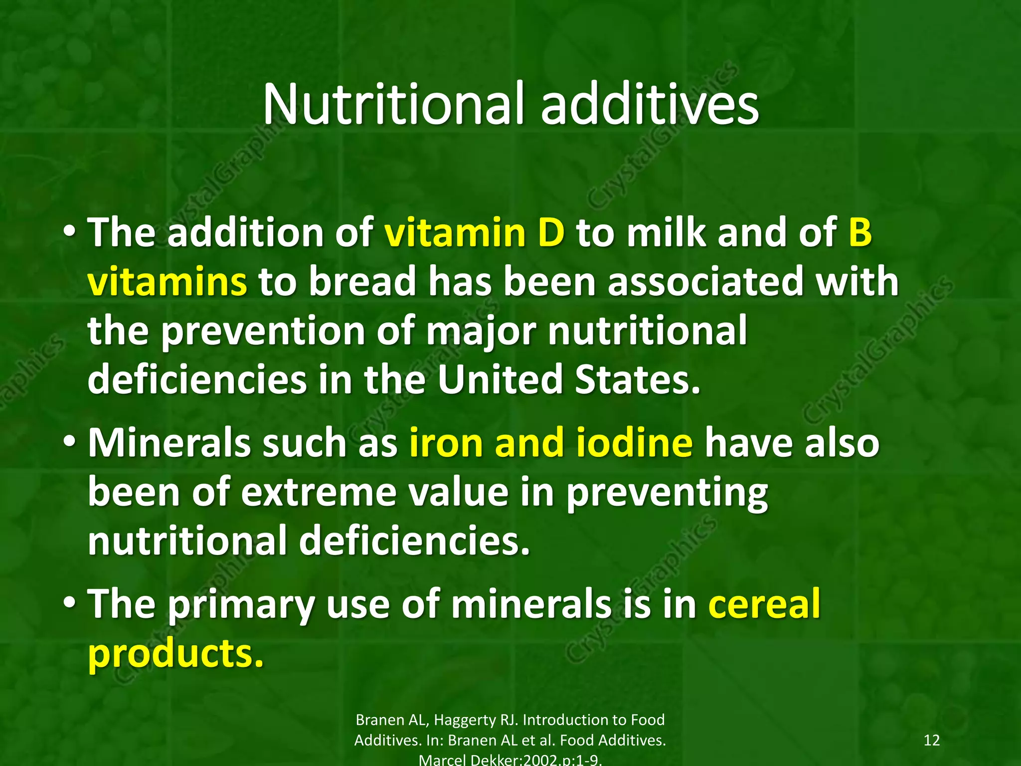 Types of food additives | PPSX