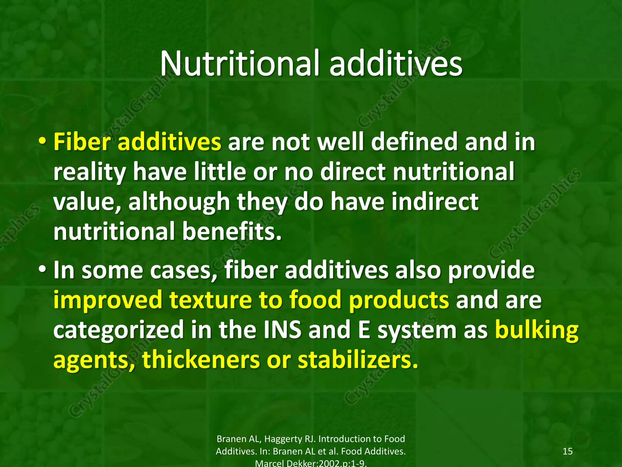 Types of food additives | PPSX