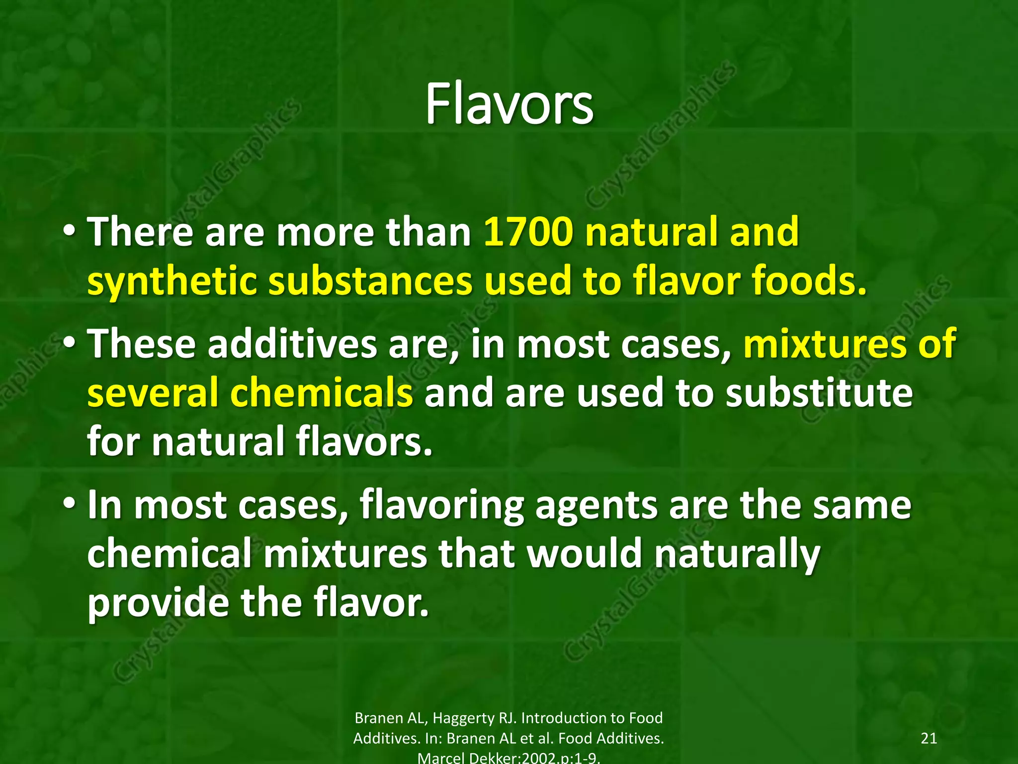 Types of food additives | PPSX