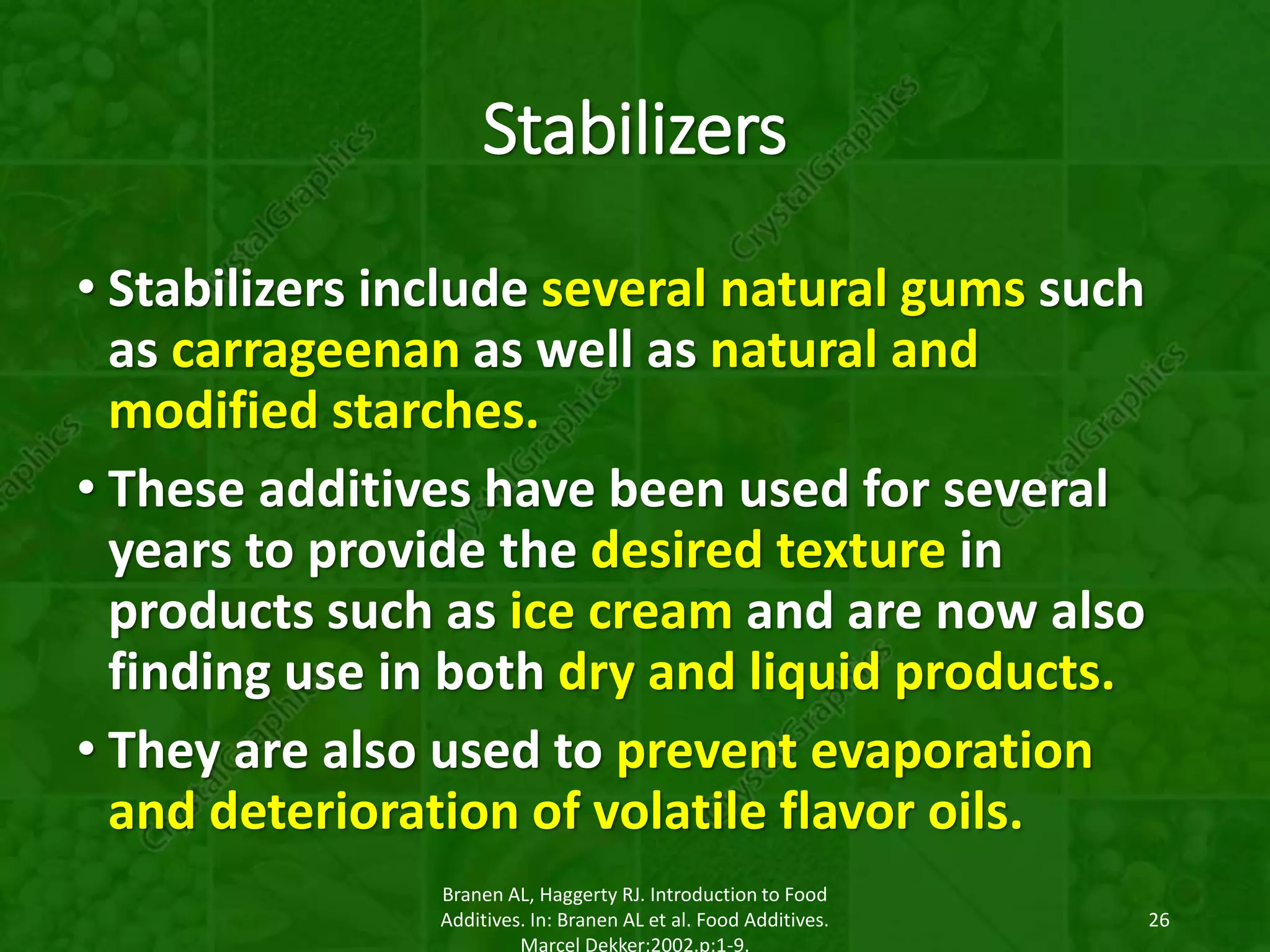 Types of food additives | PPSX