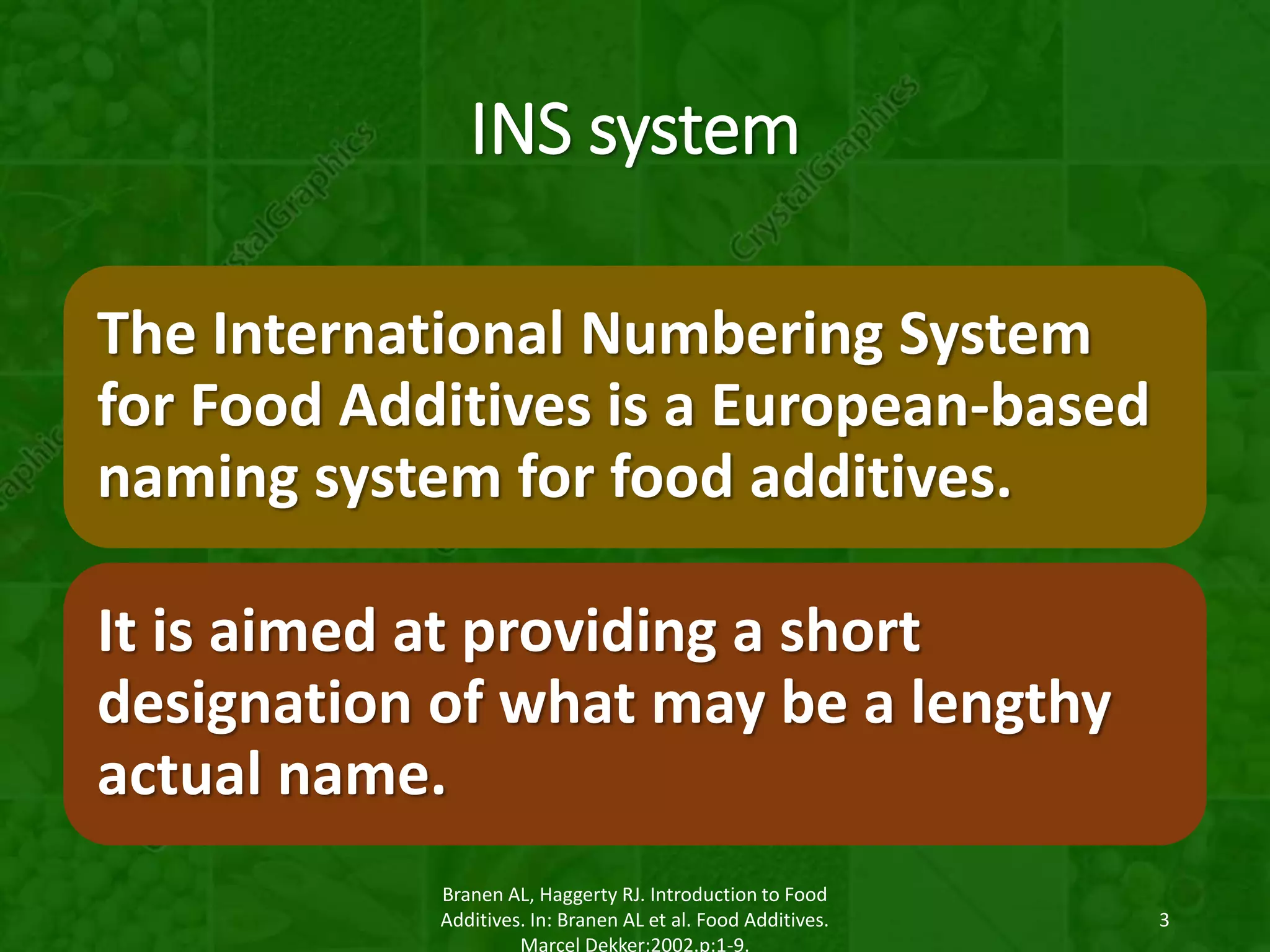 Types of food additives | PPSX