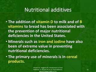 Types of food additives | PPSX