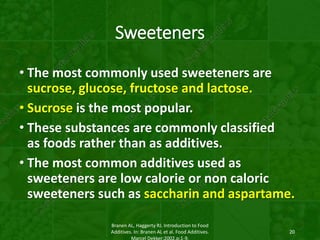 Types of food additives | PPSX