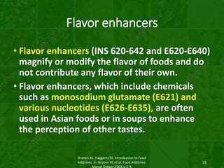 Types of food additives | PPSX