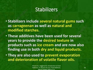 Types of food additives | PPSX