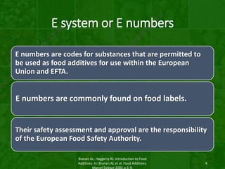 Types of food additives | PPSX