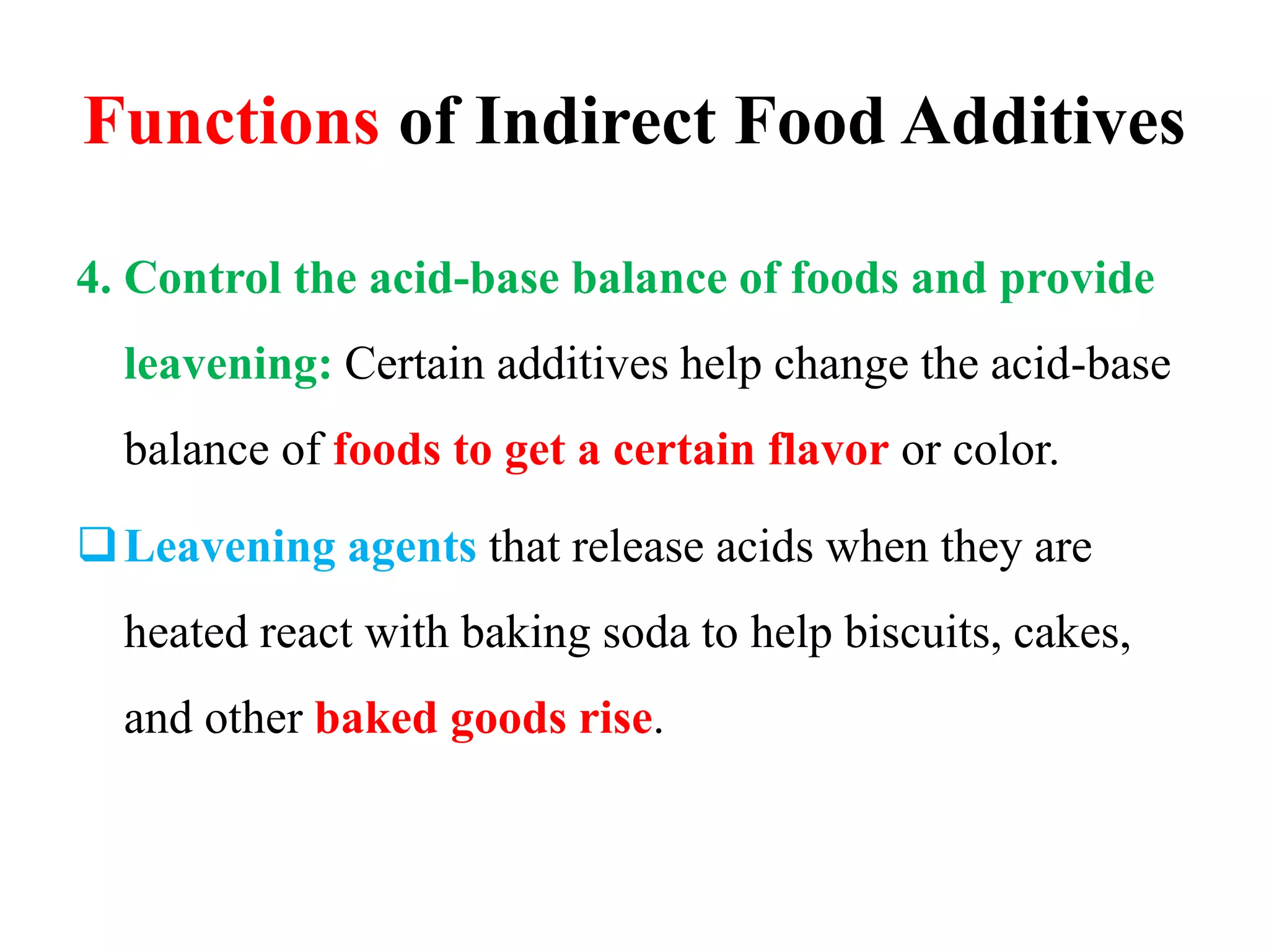 Types of food additives | PPTX