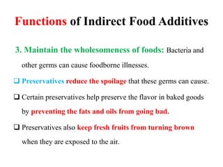 Types of food additives | PPTX