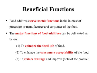 Types of food additives | PPTX