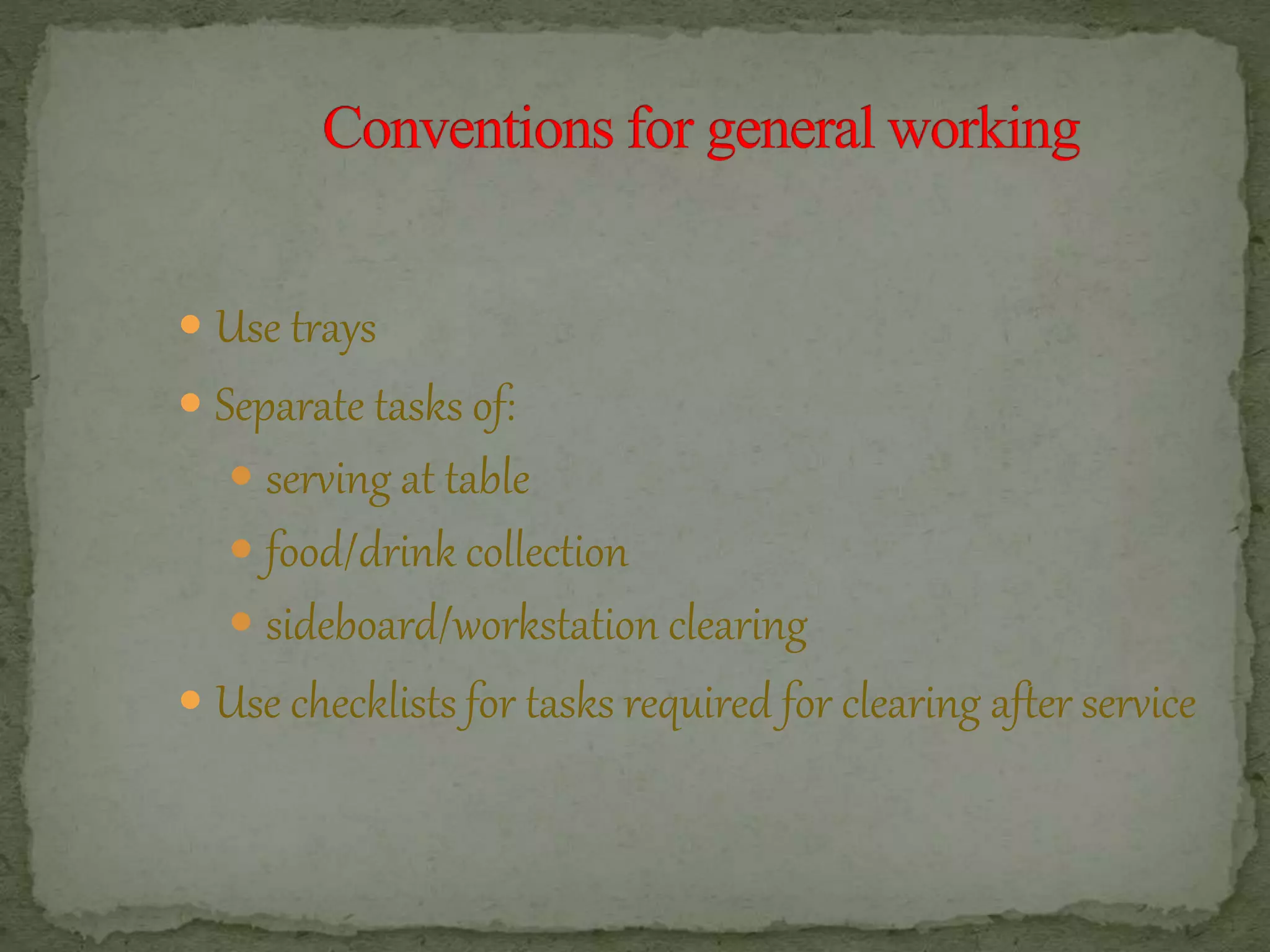 Types of food and beverage services | PPTX