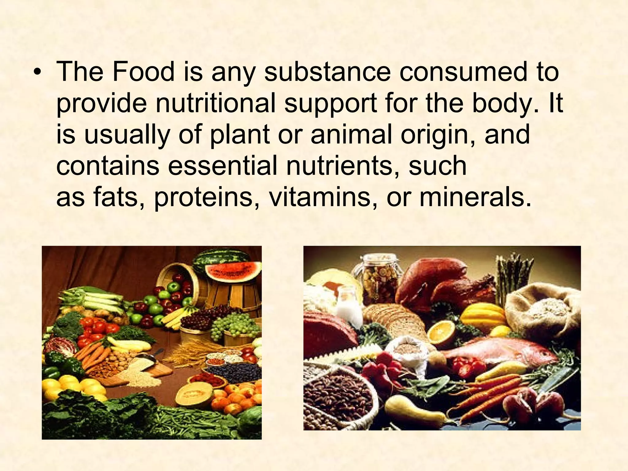 Types of food and drink | PPT