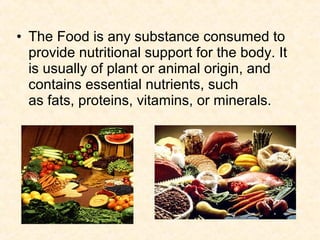 Types of food and drink | PPT